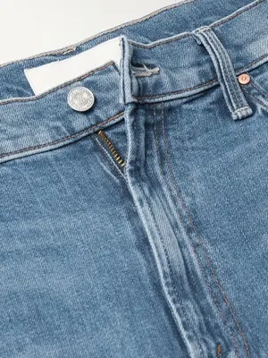 MOTHER The Dodger Flood Mid-rise Jeans - Blue