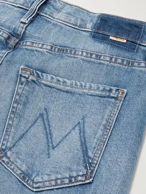 MOTHER The Dodger Flood Mid-rise Jeans - Blue
