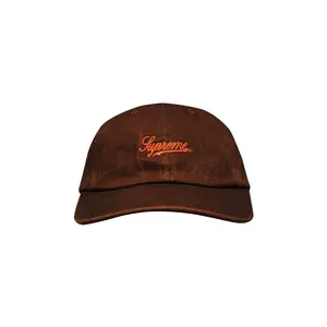Supreme Washed Twill 6-panel Cap - Brown