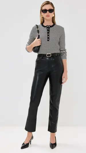 ANINE BING Bruno Pants - Black