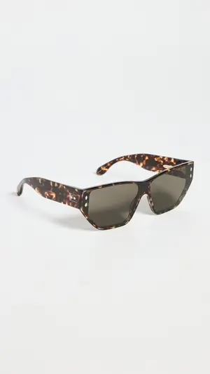 Isabel Marant Narrow Flat Top Sunglasses