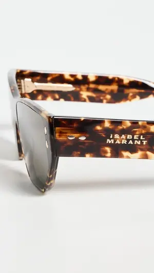 Isabel Marant Narrow Flat Top Sunglasses