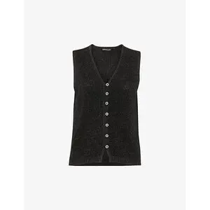 Whistles Button Detailed Vests For Women