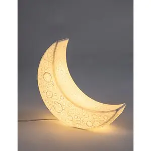 SELETTI My Little Moon Crescent-shape Table Lamp 33cm - One-color
