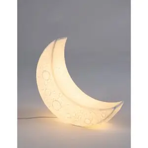 SELETTI My Little Moon Crescent-shape Table Lamp 33cm - One-color