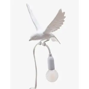 SELETTI Sparrow Taking Off Resin Clamp Lamp 100cm