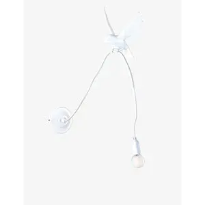 SELETTI Sparrow Landing Resin Clamp Lamp 100cm - One-color