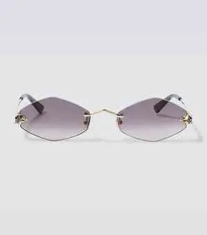 Cartier Panthère De Cartier Oval Sunglasses Grey