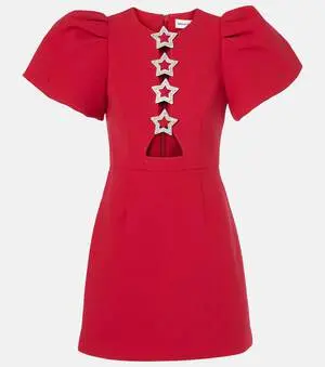 Rebecca Vallance Akari Puff-sleeve Minidress