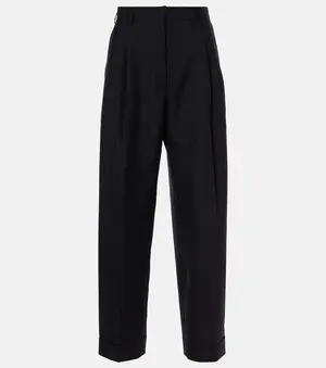 Dries Van Noten High-rise Wide-leg Wool Pants