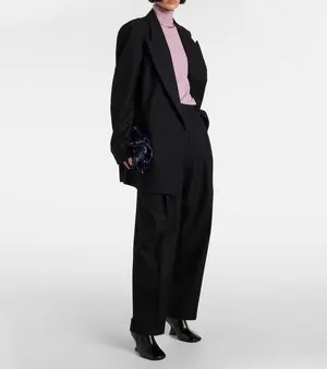 Dries Van Noten High-rise Wide-leg Wool Pants