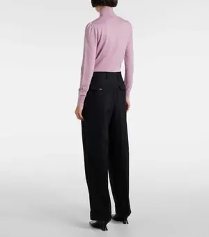 Dries Van Noten High-rise Wide-leg Wool Pants