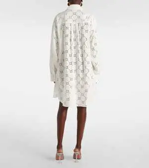 AREA Draped Shirt Dress