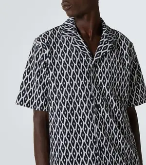 Orlebar Brown Printed Cotton-blend Terry Shirt
