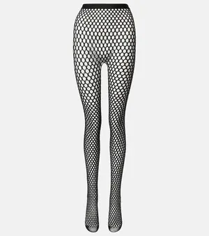 Wardrobe.NYC X Rhw Web Wool-blend Tights - Black