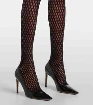 Wardrobe.NYC X Rhw Web Wool-blend Tights - Black
