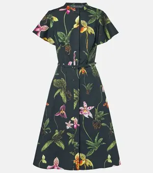 Oscar De La Renta Slit Day Dresses