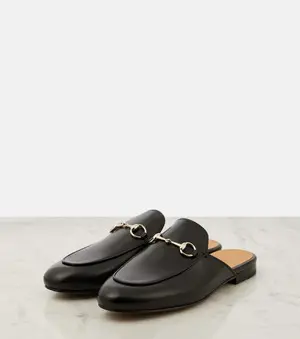 Gucci Princetown Horsebit Leather Mules