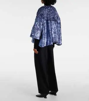 Dries Van Noten Sequined Jacket - Blue