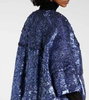 Dries Van Noten Sequined Jacket - Blue