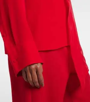 Valentino Garavani Wool And Silk Georgette Shirt