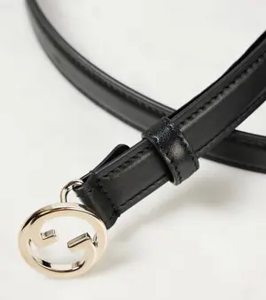 Gucci Blondie Interlocking G Leather Belt
