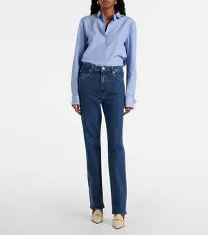 FRAME The Ruler High-rise Straight Jeans
