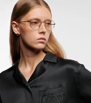 Loewe Slim Round Frame Glasses