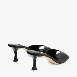 JIMMY CHOO Skye 70 Leather Sandals - Black