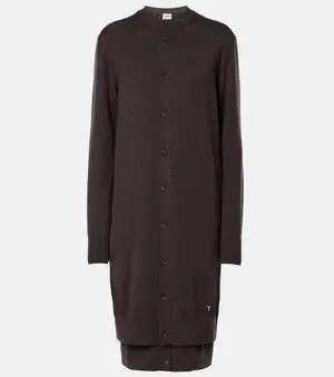 TOD'S Wool And Silk Buttoned Cardigan