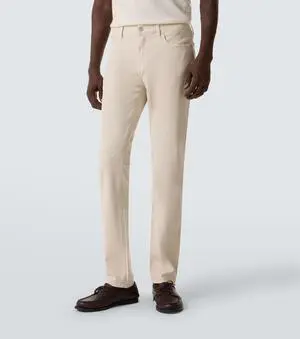 FRAME High-rise Slim Jeans - Beige