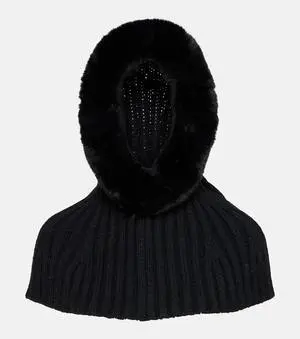 Goldbergh Faux Fur-trimmed Hood - Black