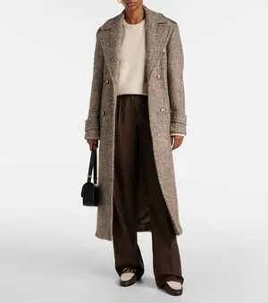 TOD'S Catena Shearling And Leather Mules - Brown