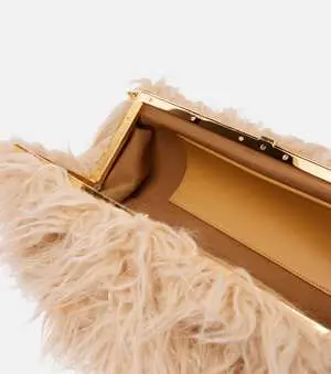 Dries Van Noten Faux Fur Clutch