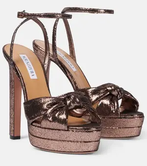 Aquazzura Glitter Sandals For Women