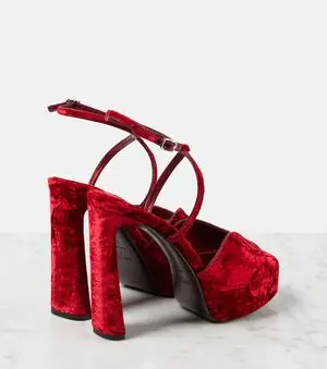 JIMMY CHOO Karli 125 Platform Sandals - Red