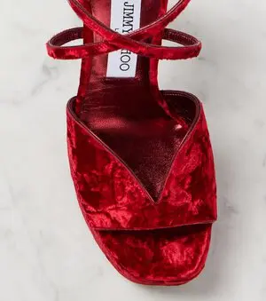 JIMMY CHOO Karli 125 Platform Sandals - Red