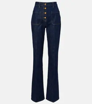 Valentino Garavani High-rise Straight Jeans - Blue