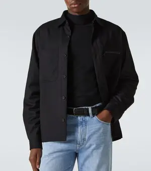 Zegna Woven Leather-trimmed Belt