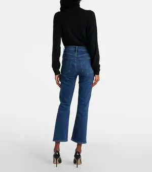 FRAME Le High Straight Cropped Jeans