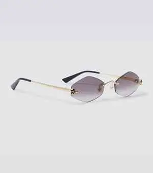 Cartier Panthère De Oval Sunglasses - Grey