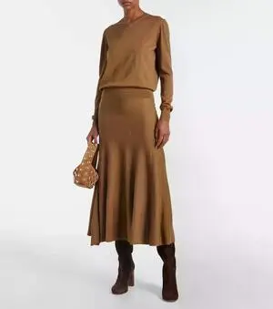 Khaite Senta Wool Sweater - Brown