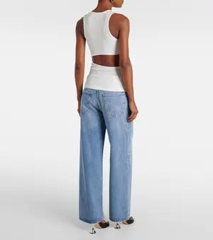 Christopher Esber Arc Stone Ribbed-knit Tank Top