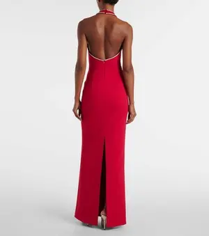 Rebecca Vallance Akari Embellished Gown - Red