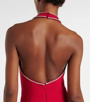 Rebecca Vallance Akari Embellished Gown - Red