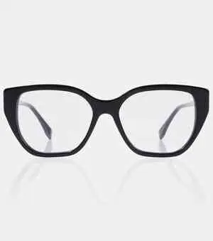 Fendi Ff Diamonds Cat-eye Glasses - Black