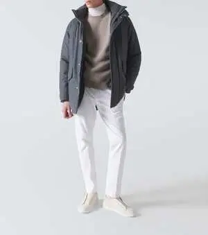 Zegna Ribbed-knit Cashmere Sweater - Beige