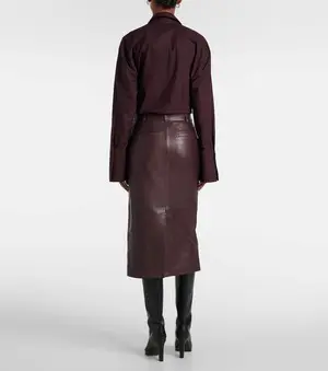 Co Leather Pencil Skirt