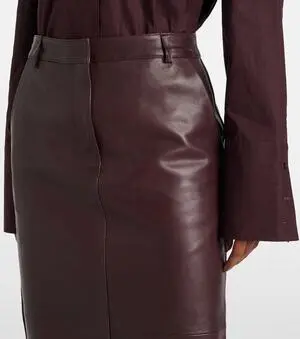 Co Leather Pencil Skirt