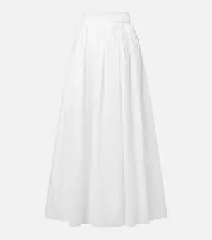 ADRIANA DEGREAS Cotton Maxi Skirt - White